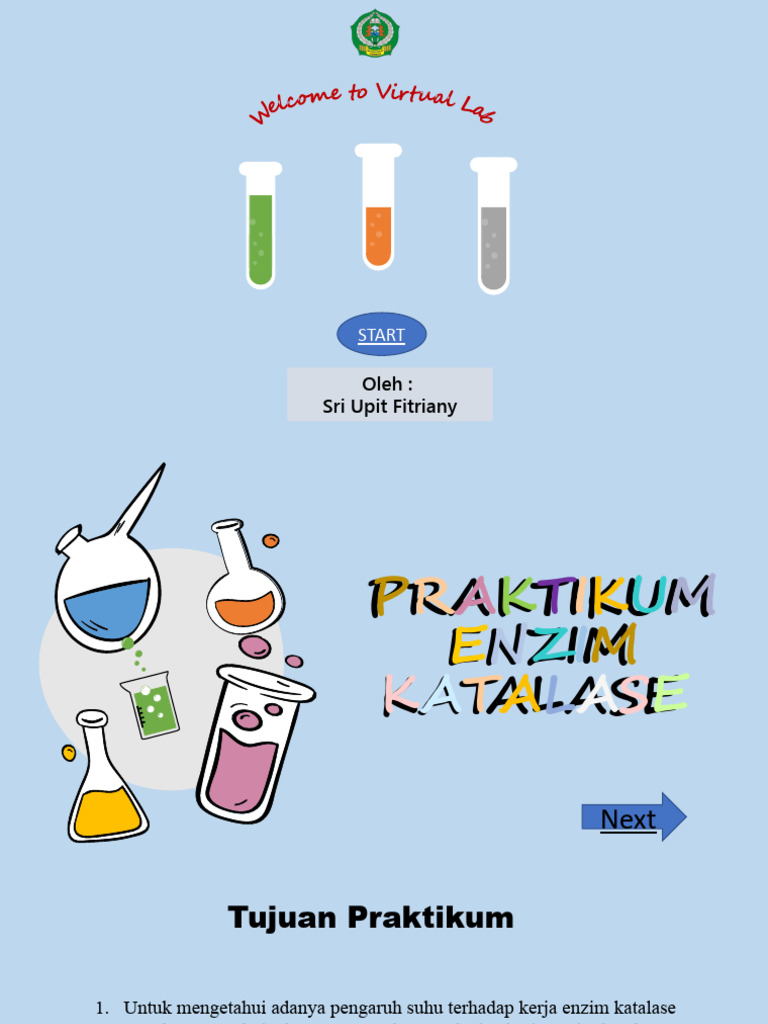 Sri Upit Fitriany - PPT Virlab Enzim Katalase | PDF