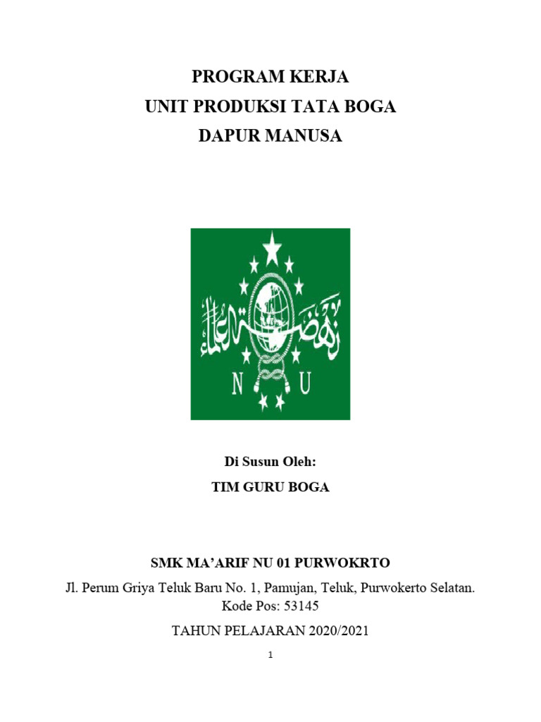 Program Kerja Unit Produksi | PDF