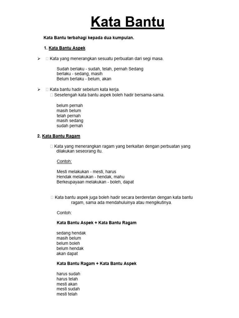 Kata Bantu | PDF