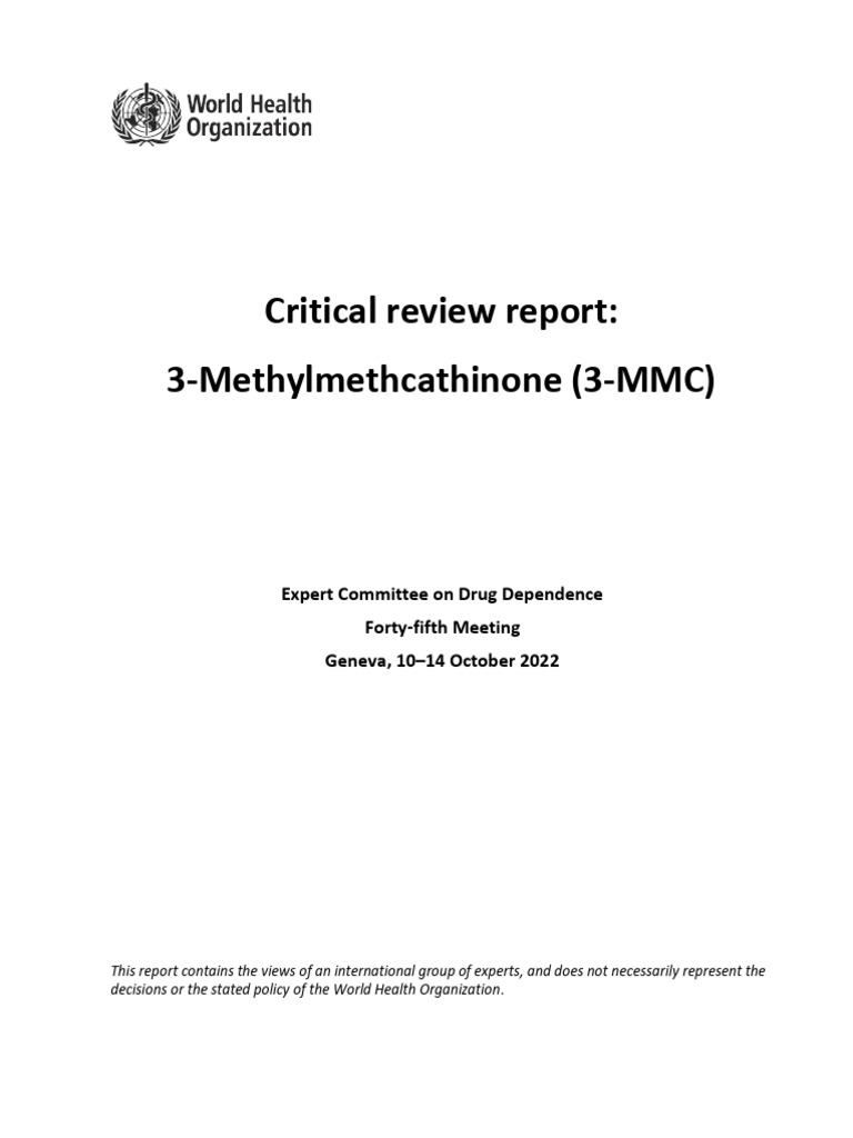 3-MMC Drug Review Report 2022 | PDF