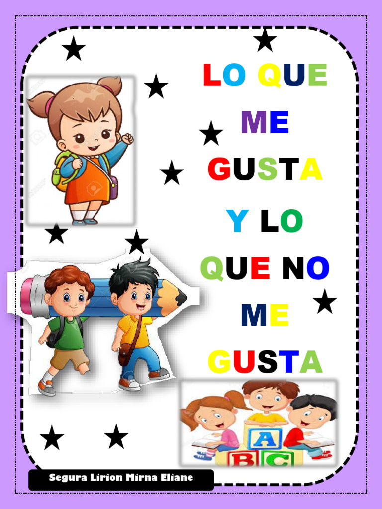 Actividades sobre gustos infantiles | PDF