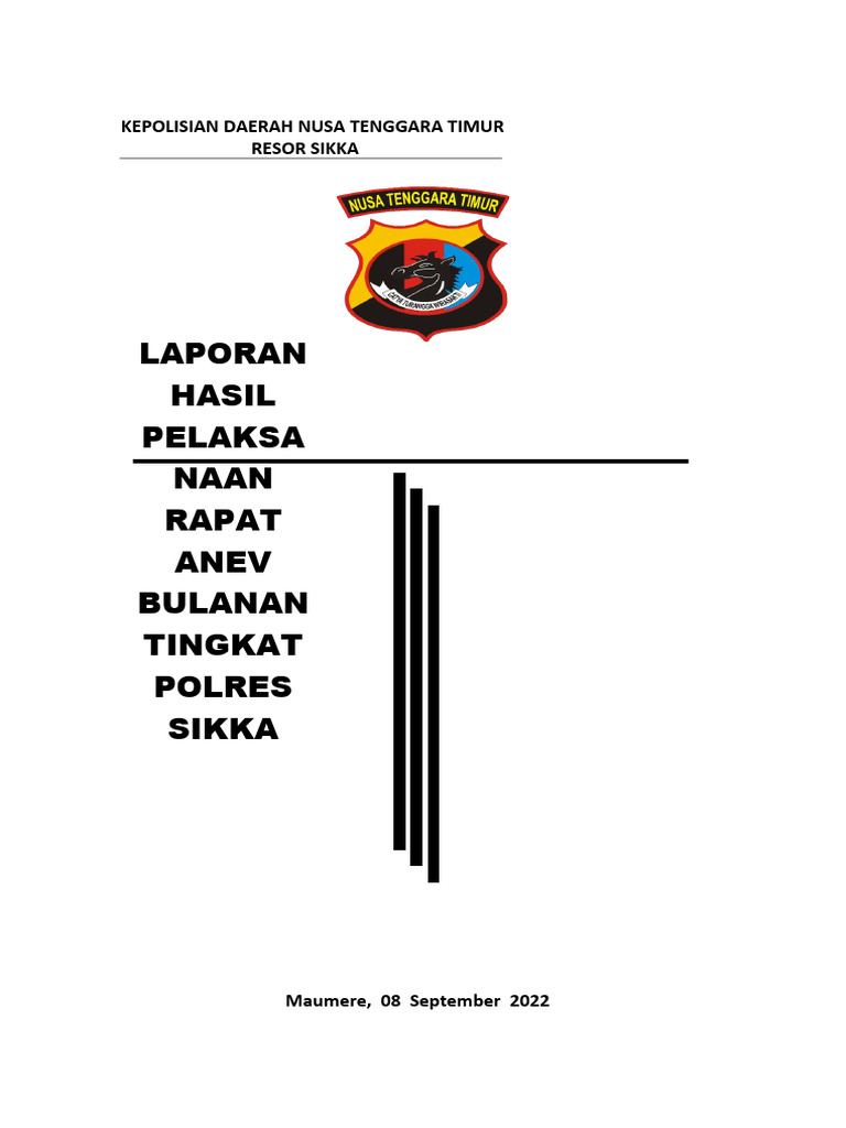 Laphasil Rapat Anev Bulanan | PDF