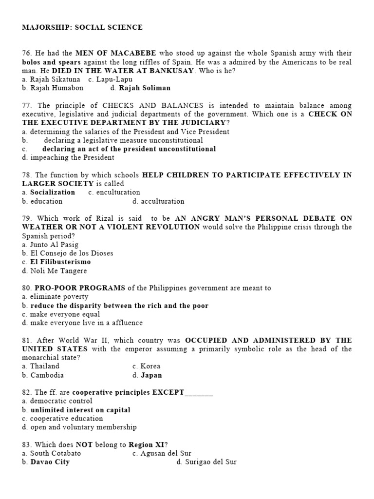 Soc Sci Part 4 | PDF | Philippines | Taxes