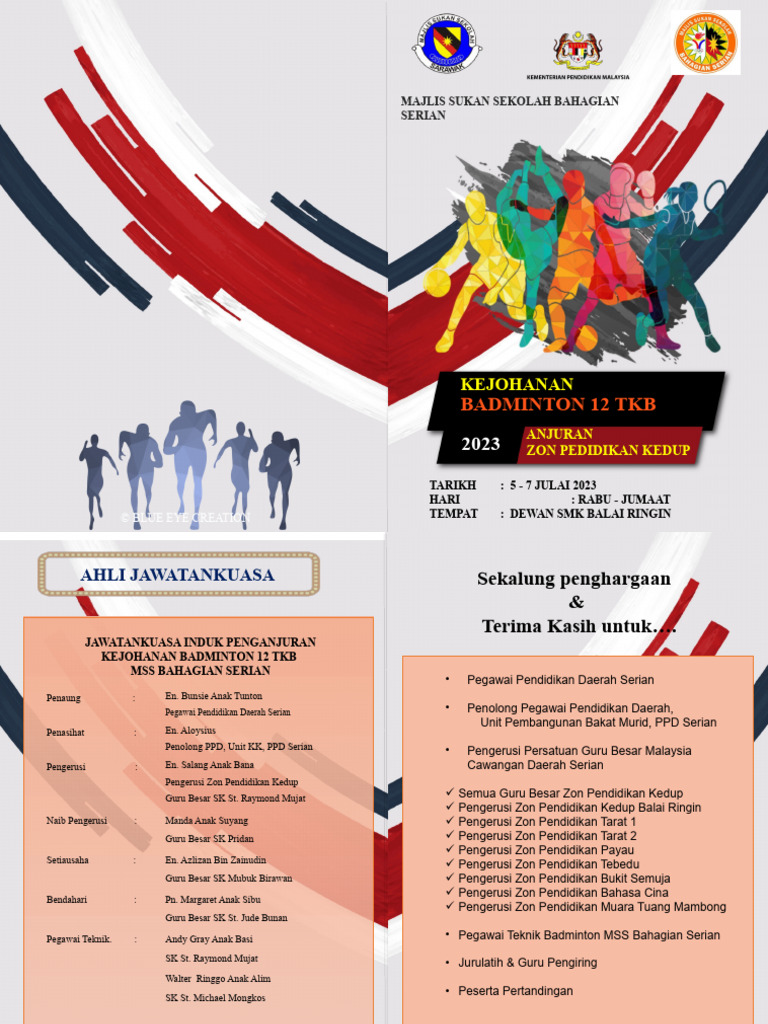 Buku Program Sukan Tahunan - Blue Eye Creation - 2022 | PDF