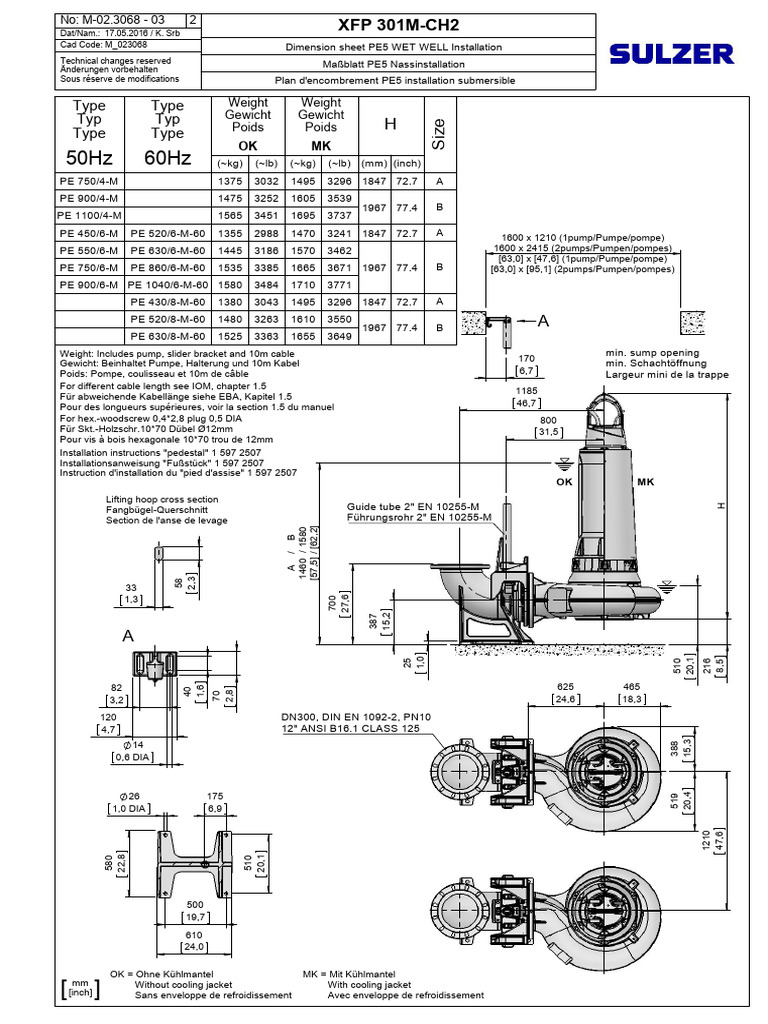 XFP 301M CH2 Dimension Drawings | PDF