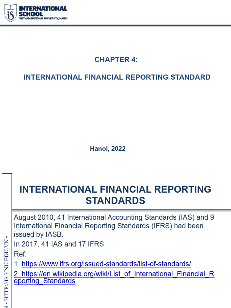 Chapter 4. IFRS Part 1 | PDF | Intangible Asset | International ...