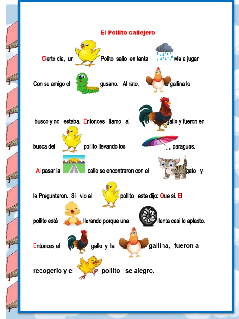 Lectura Pollito Pdf