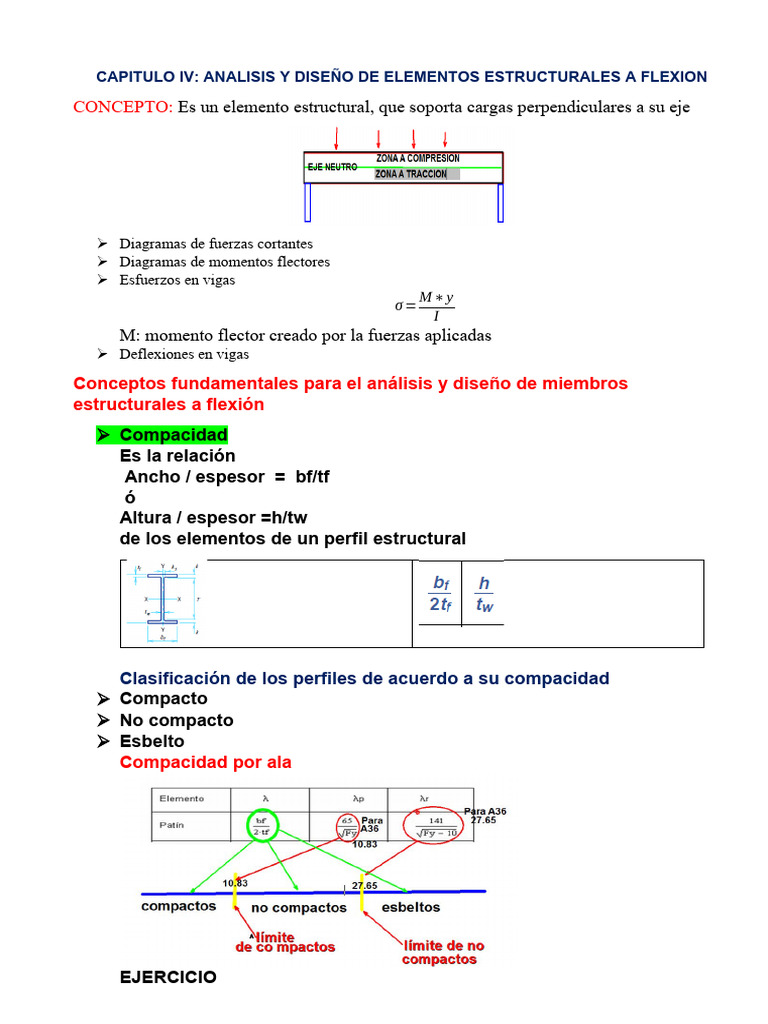 Iv Diseño A Flexion 07 06 2023 | PDF | Doblar | Viga (Estructura)