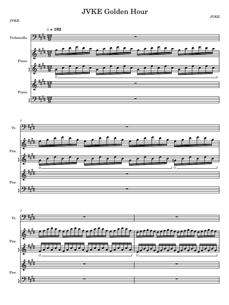 JVKE Golden Hour Music Analysis | PDF