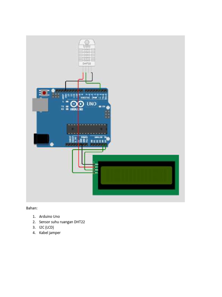Tugas 4 DHT 22 With LCD I2c | PDF Tugas 4 DHT 22 With LCD I2c | PDF