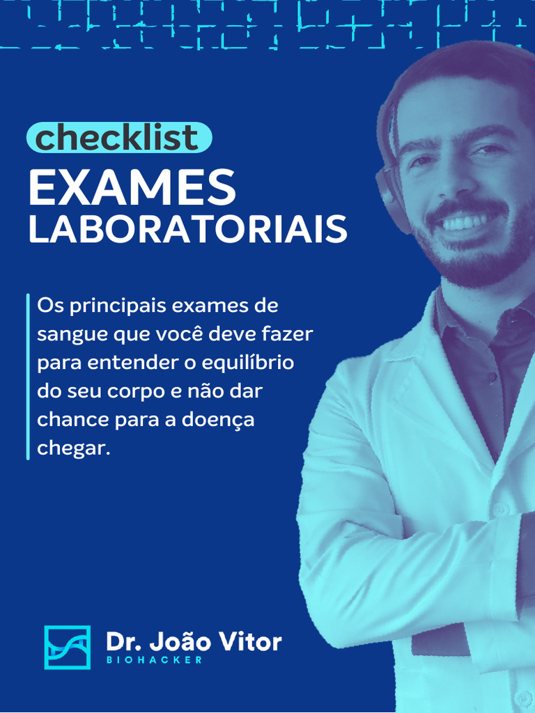 [Dr. João Vitor] Checklist de Exames Laboratoriais | PDF