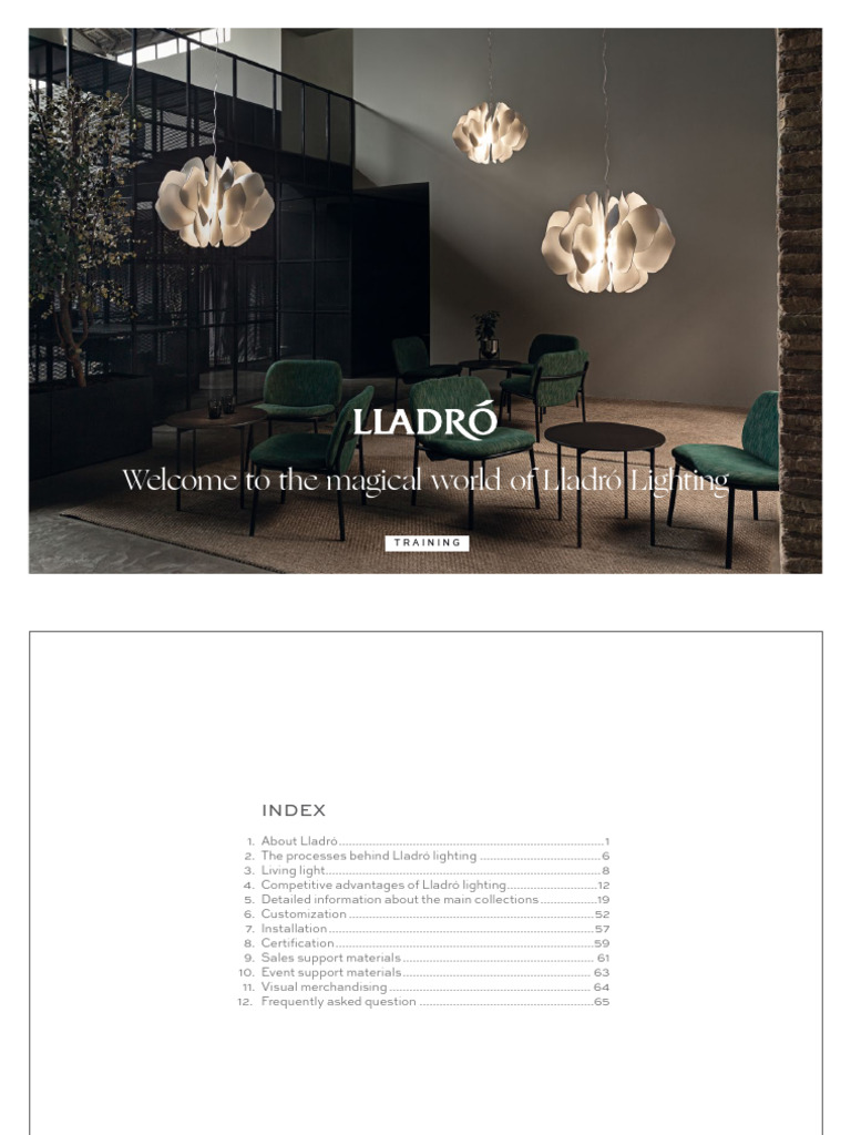 Training Lladró Lighting 2021 | PDF | Lighting | Brand