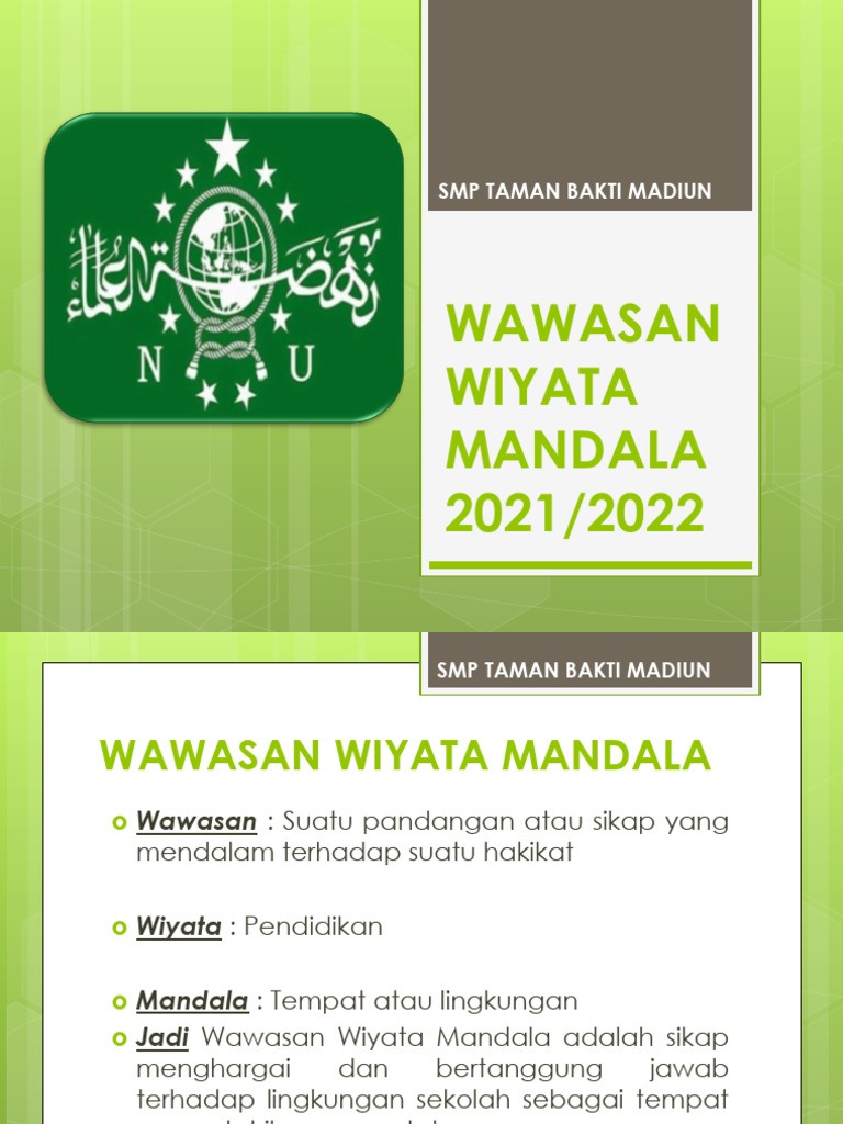 Wawasan Wiyata Mandala SMP Madiun | PDF