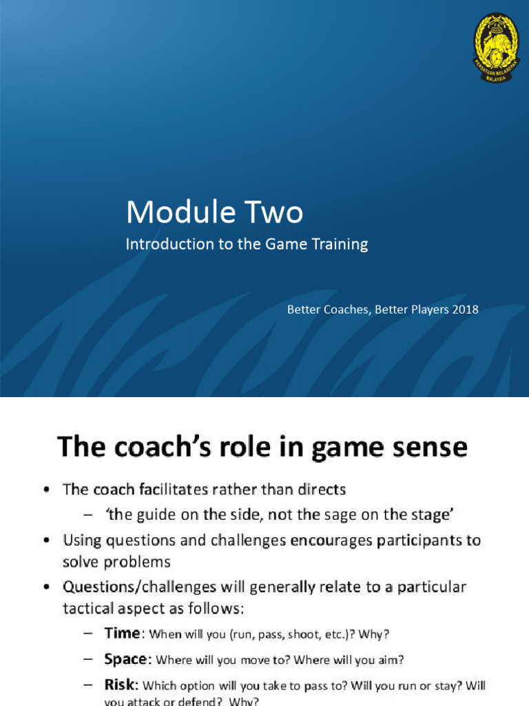 Game Training | PDF | Defender (Association Football) | Forward ...