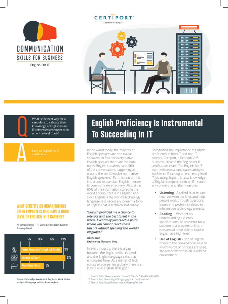 CSB English For IT Datasheet 0522 PRINT | PDF | English Language ...