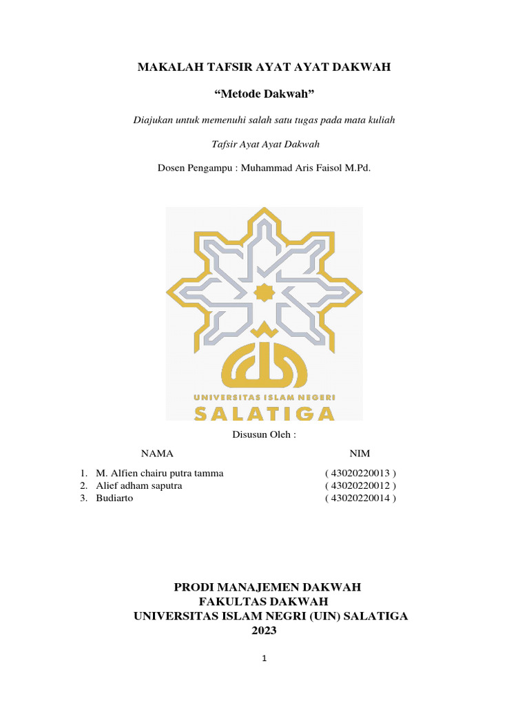 Makalah Tafsir Ayat Ayat Dakwah | PDF