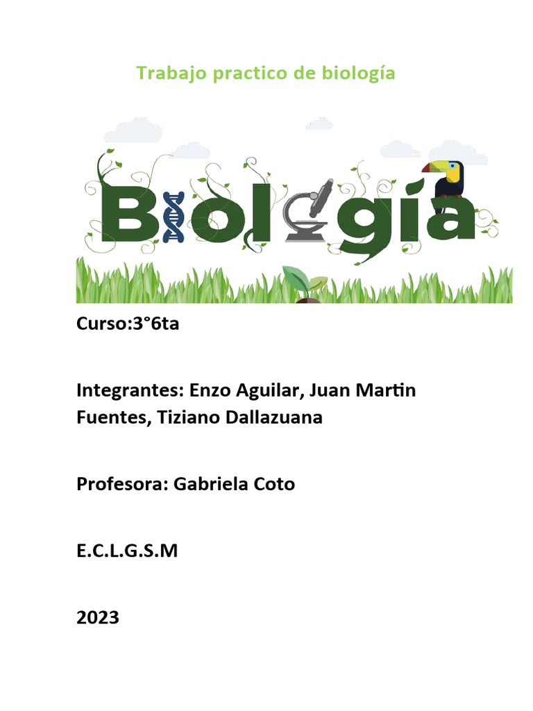 Trabajo Practico de Biologia | Descargar gratis PDF | Neurona ...