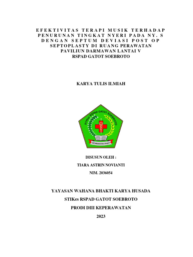 Kti Septum Deviasi Revisi Iiiiii | PDF