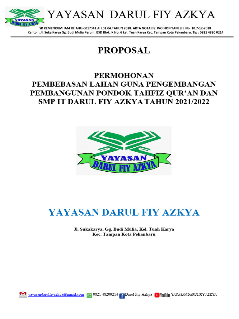 Proposal PEMBEBASAN LAHAN FIX 2 | PDF