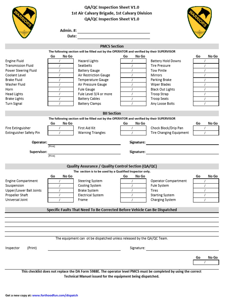 QA QC Inspection | PDF