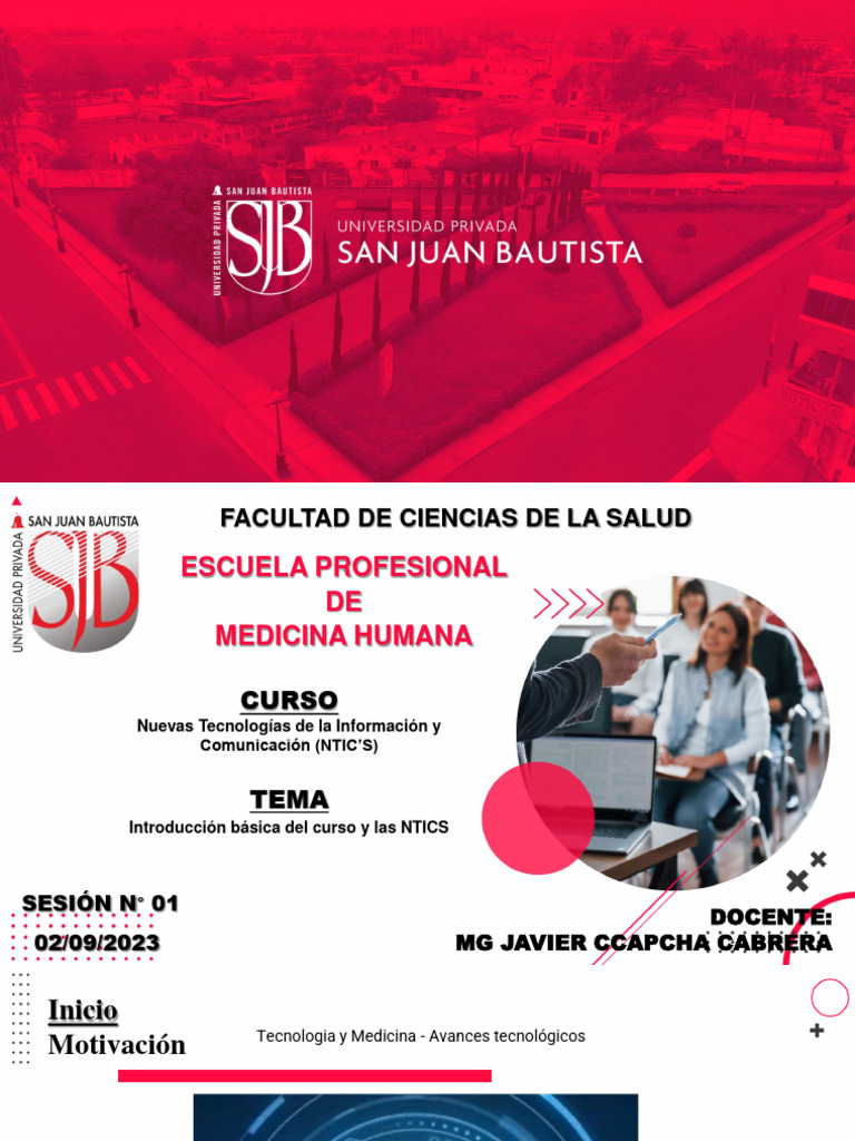 Sesión #01 - 2 Introduccion Básica Del Curso y Las NTICS | PDF