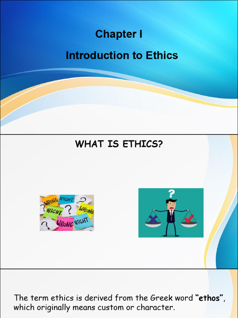 Introduction To Ethics | PDF
