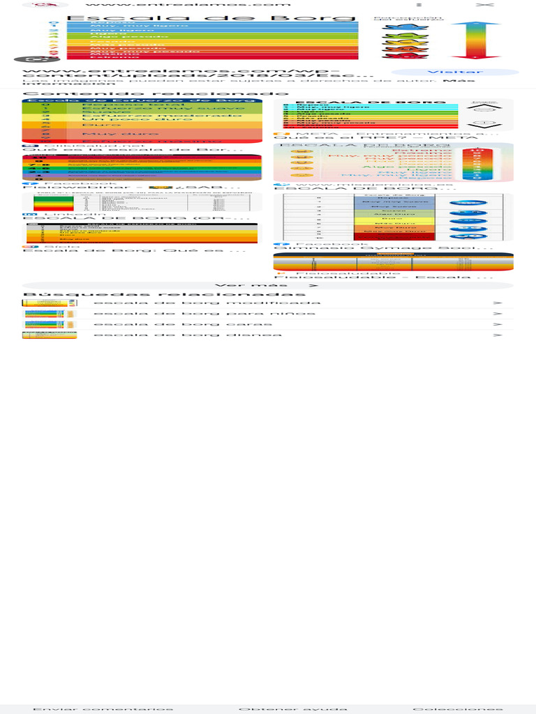 Escala de Borg - Buscar Con Google | PDF