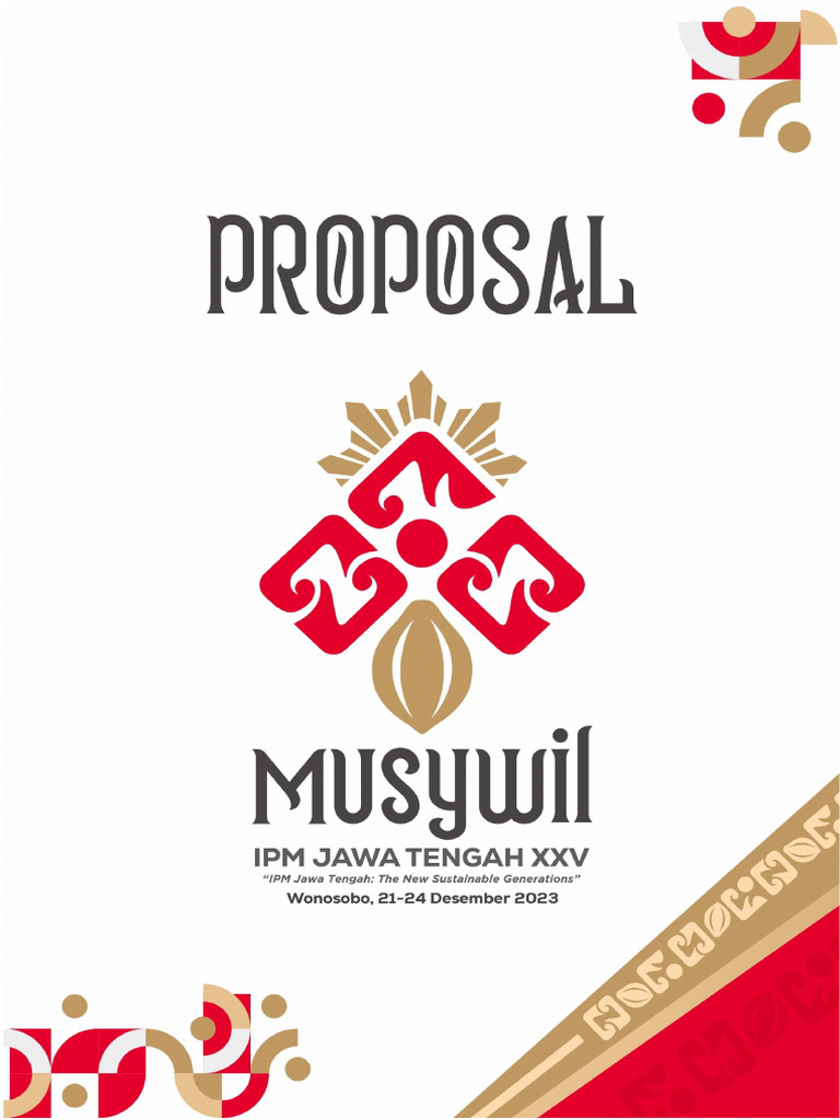 Proposal Peserta Musywil XXV IPM Jawa Tengah | PDF
