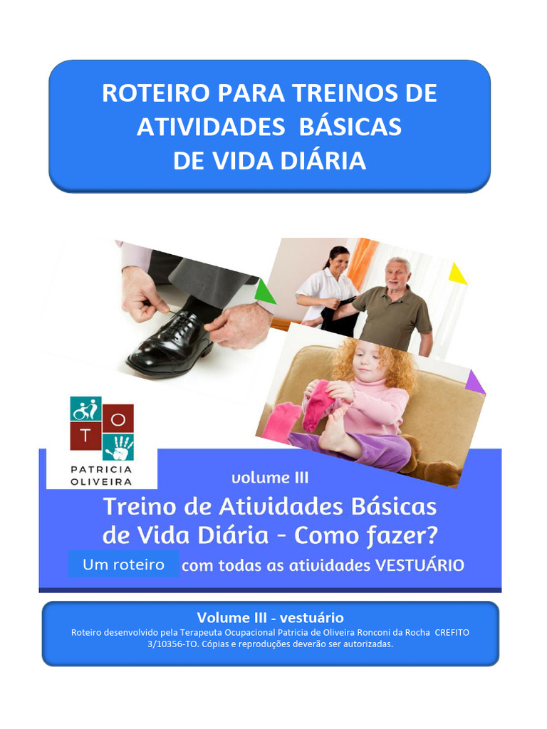 Treino de AVD: Vestuário e Autonomia | PDF