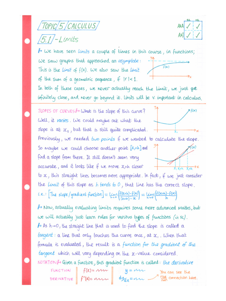 Calculus Handwritten Notes | PDF