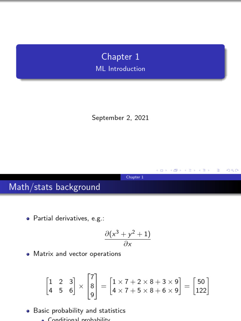 Chapter 1 | PDF | Machine Learning | Statistical Classification