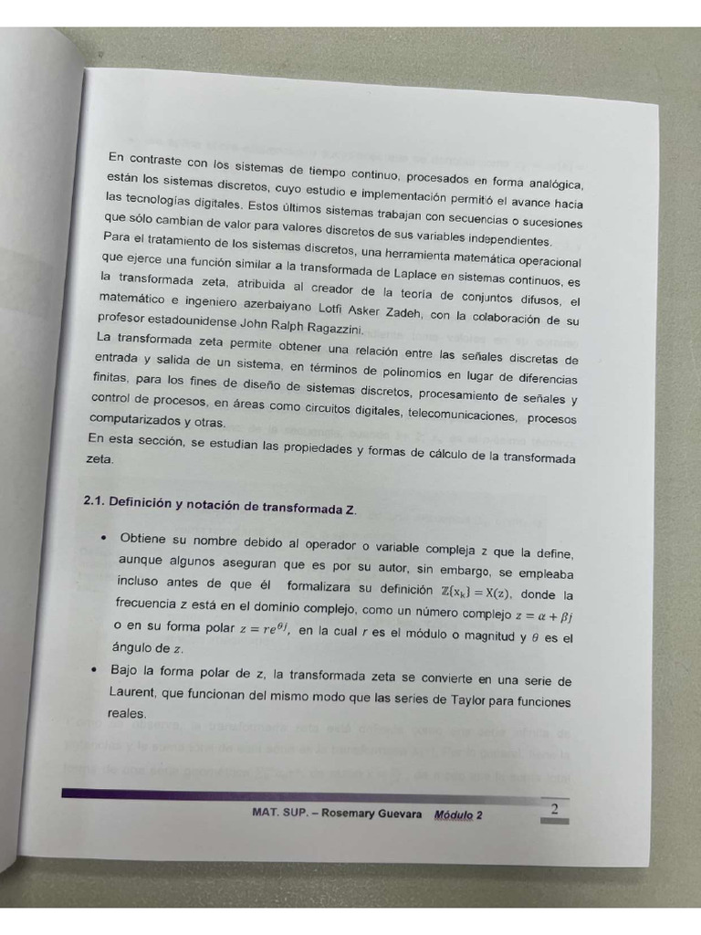 Transformada Z | PDF