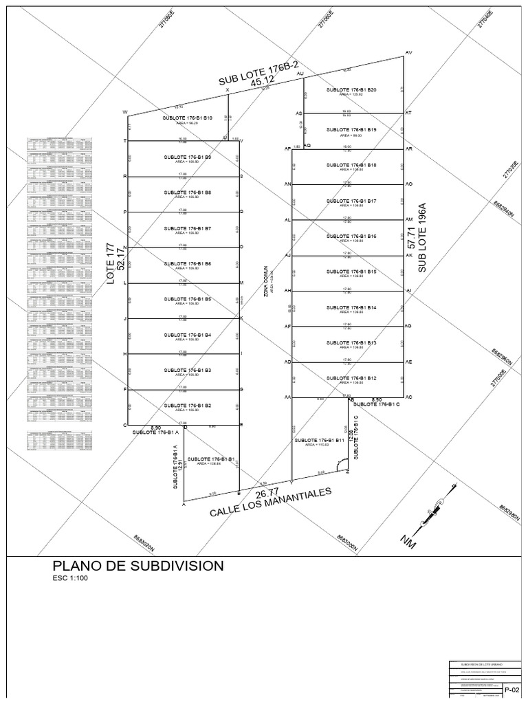 Plano Perimetrico de Subdivision | PDF