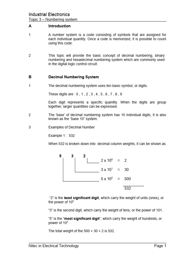 Ie Topic 3 Numbersystem Pdf Mathematical Notation Theory Of Computation