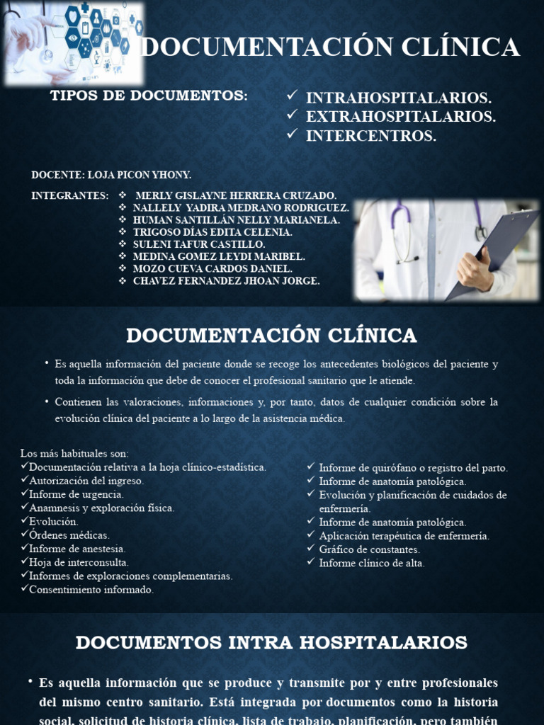 Documentación Clínica | PDF