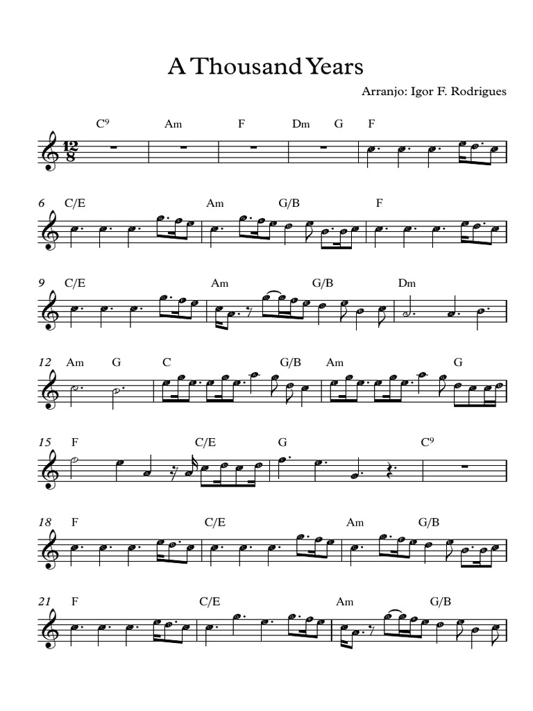 A Thousand Years | PDF