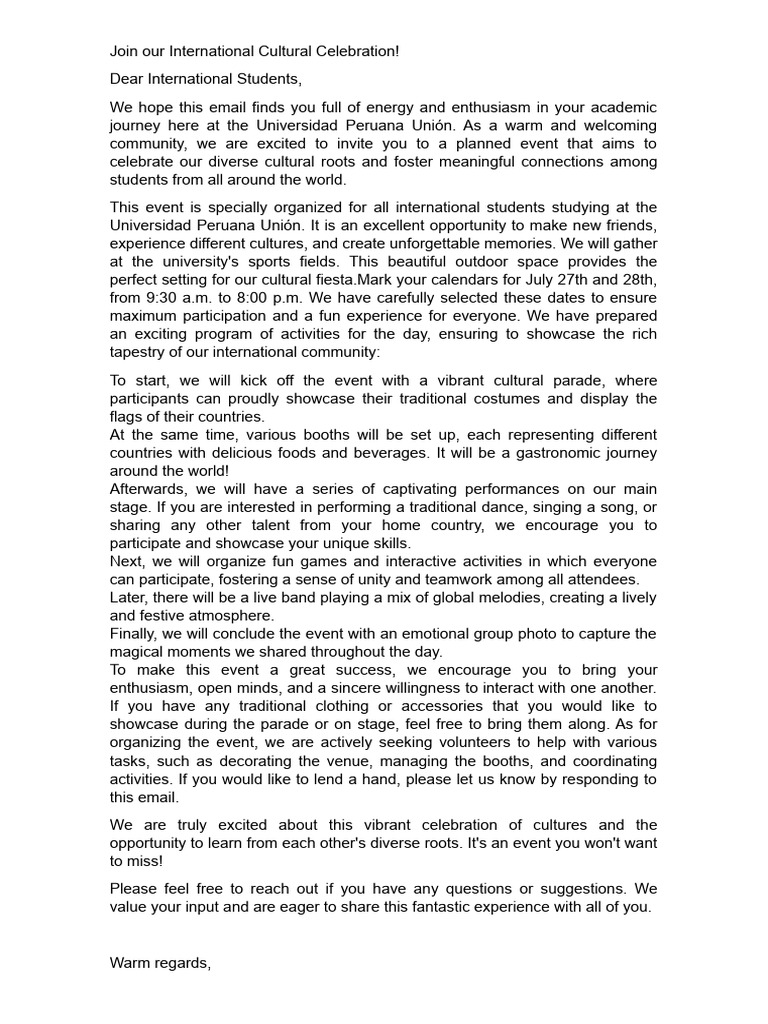 Writing Task - Unit 4 | PDF