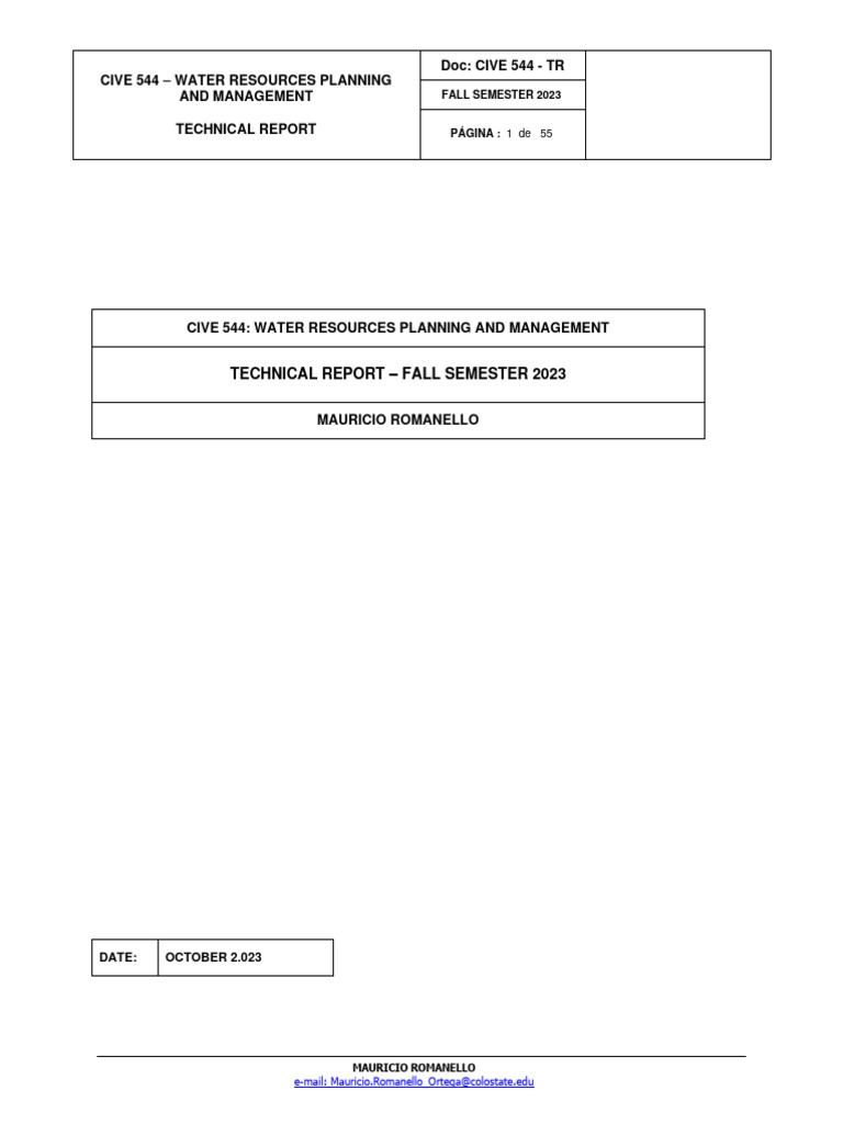 0 - TECHNICAL REPORT - M Romanello | PDF