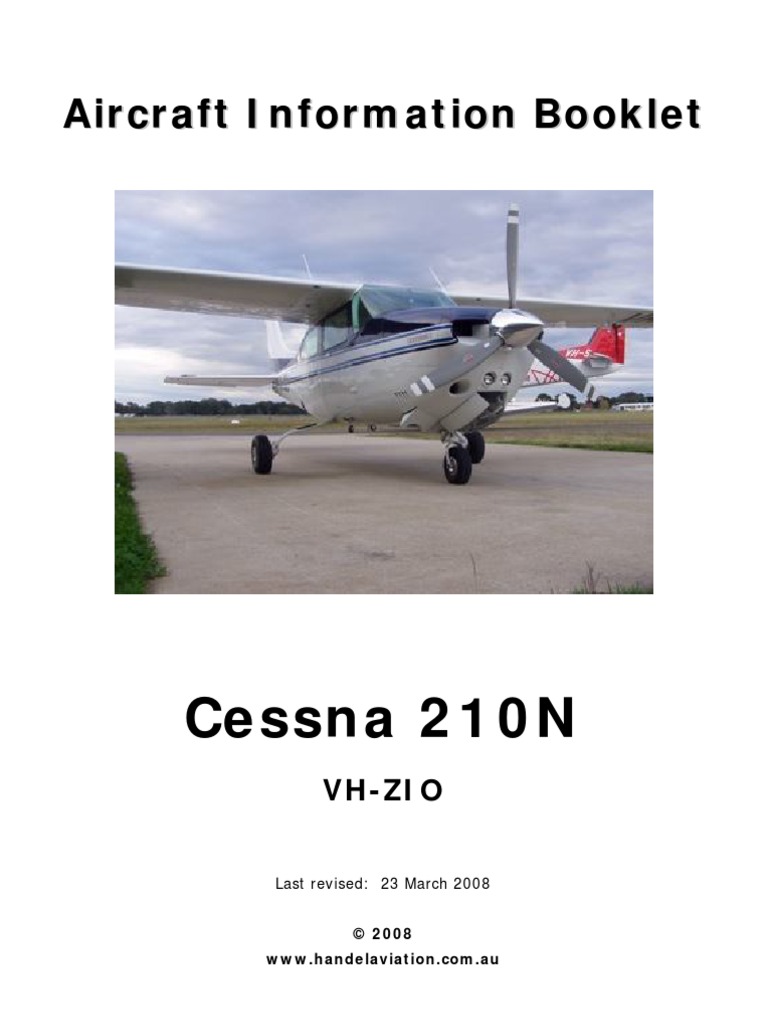 Cessna 210 Handling Notes | PDF | Takeoff | Landing Gear