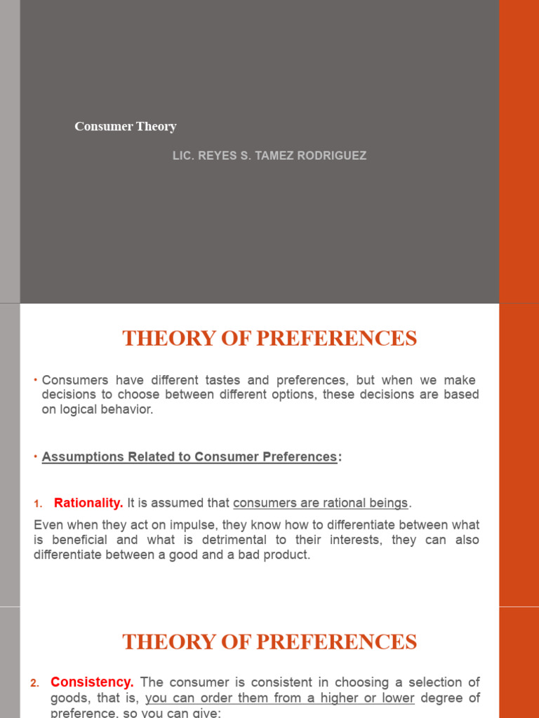 4 Consumer Theory | PDF