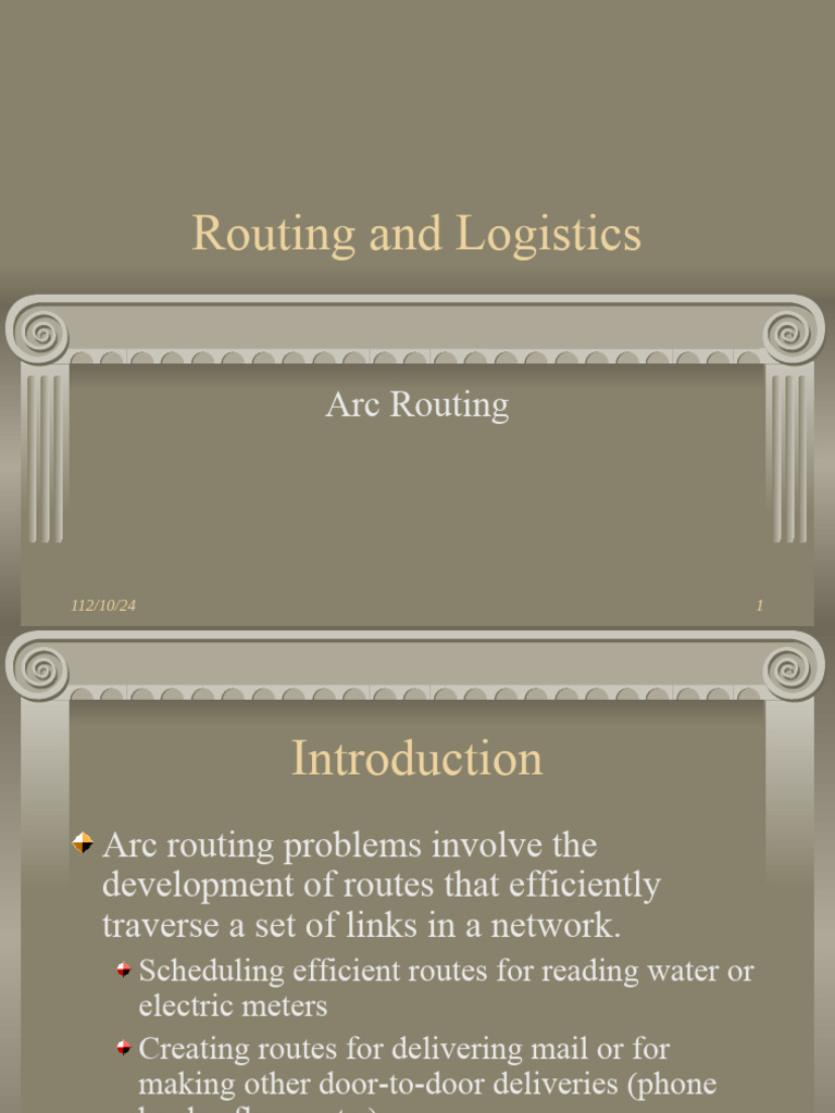 RoutingAndLogistics 2 ArcRouting | PDF