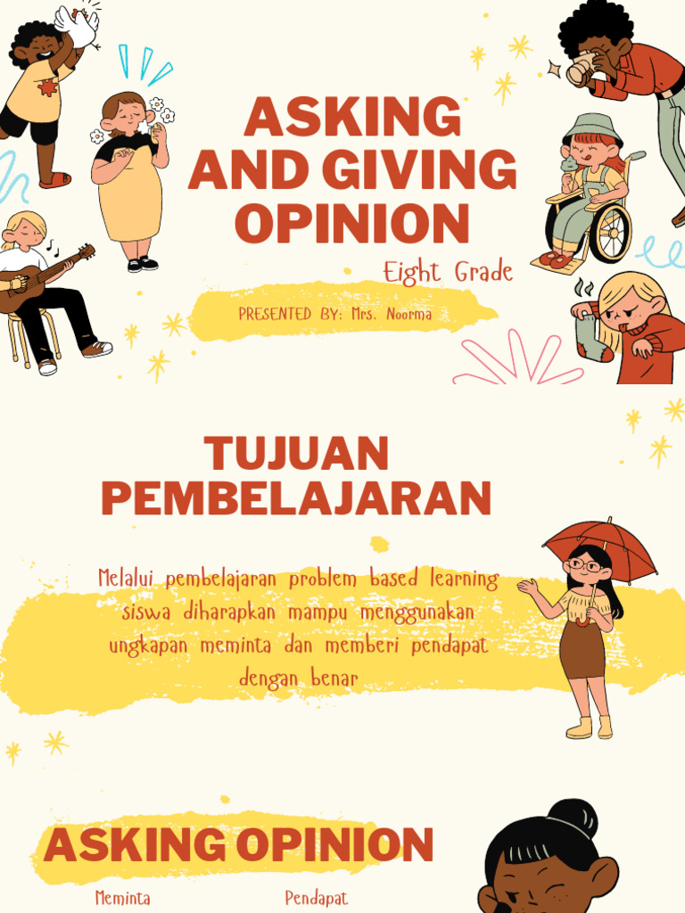 Asking and Giving Opinions Guide | PDF