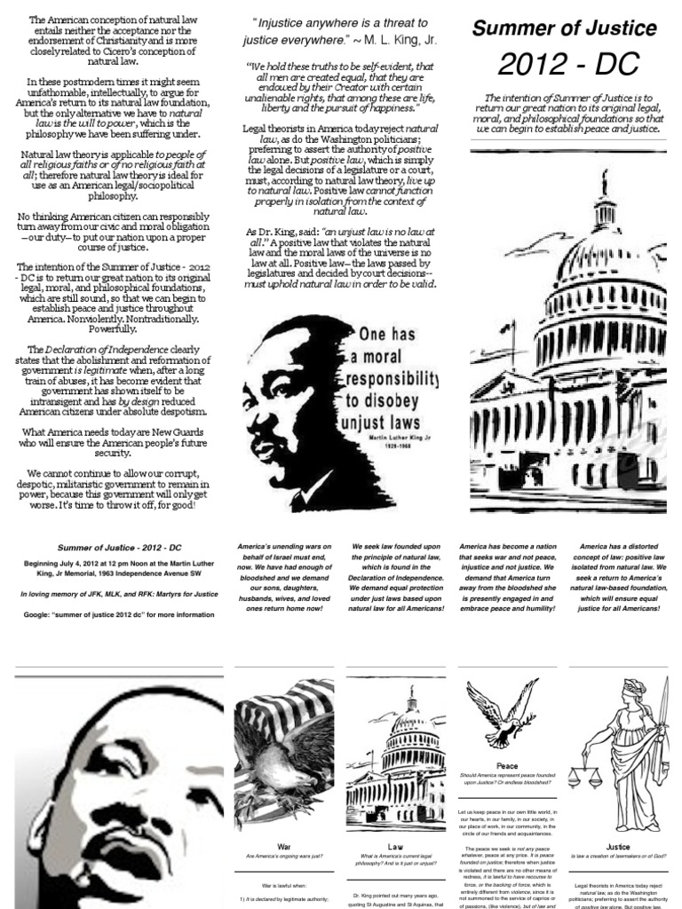 Brochure - Summer of Justice - 2012 - DC | PDF | Jurisprudence ...