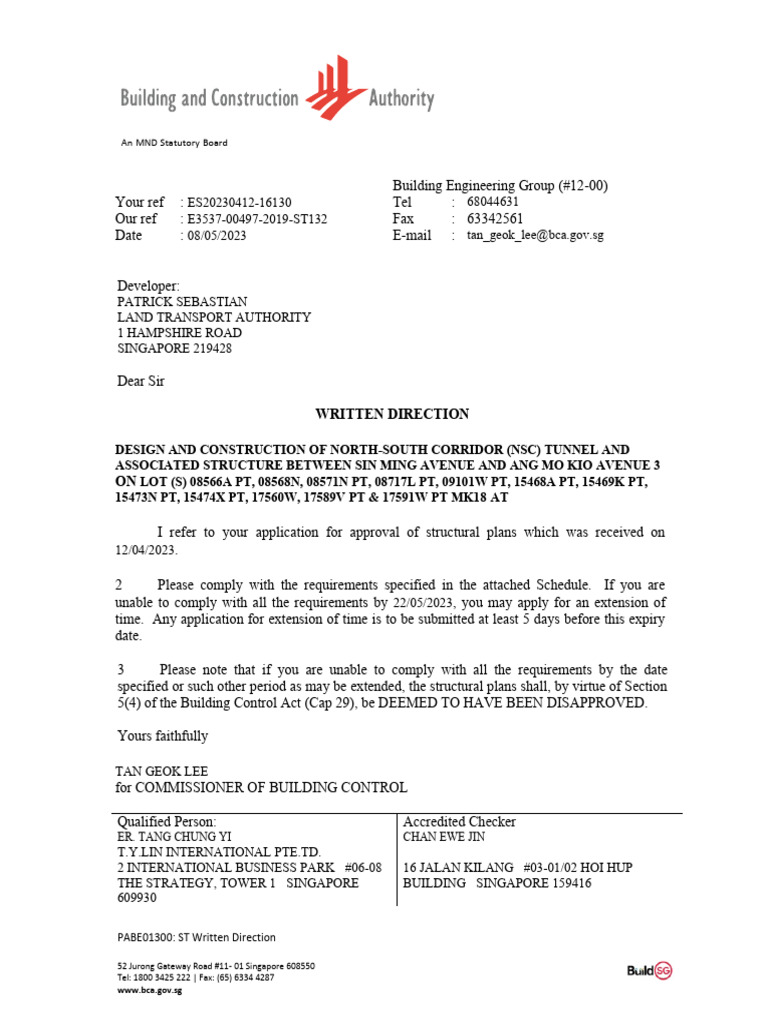An MND Statutory Board: Er. Tang Chung Yi Chan Ewe Jin | PDF