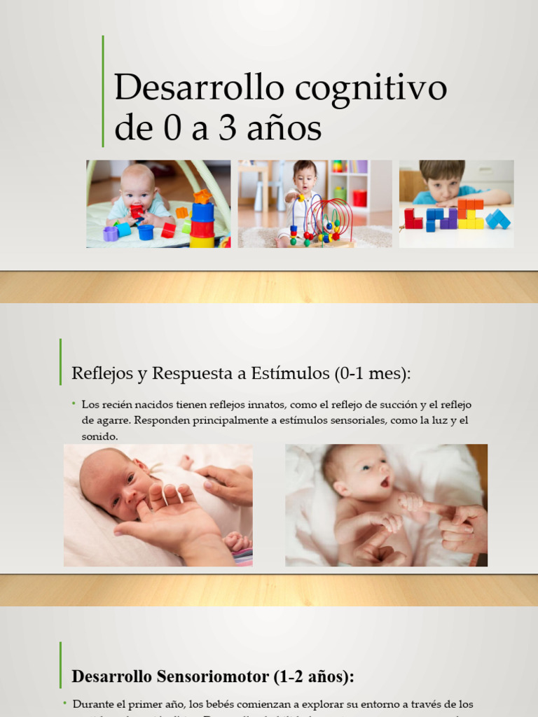 Desarrollo Cognitivo de 0 A 3 Años | PDF