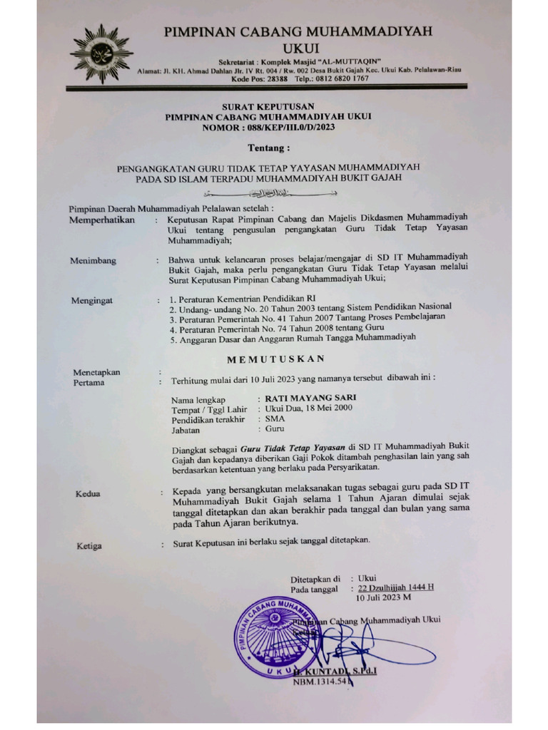 SK Rati Mayang | PDF