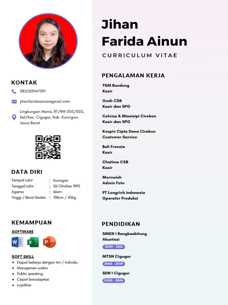 Jihan Farida Ainun CV | PDF