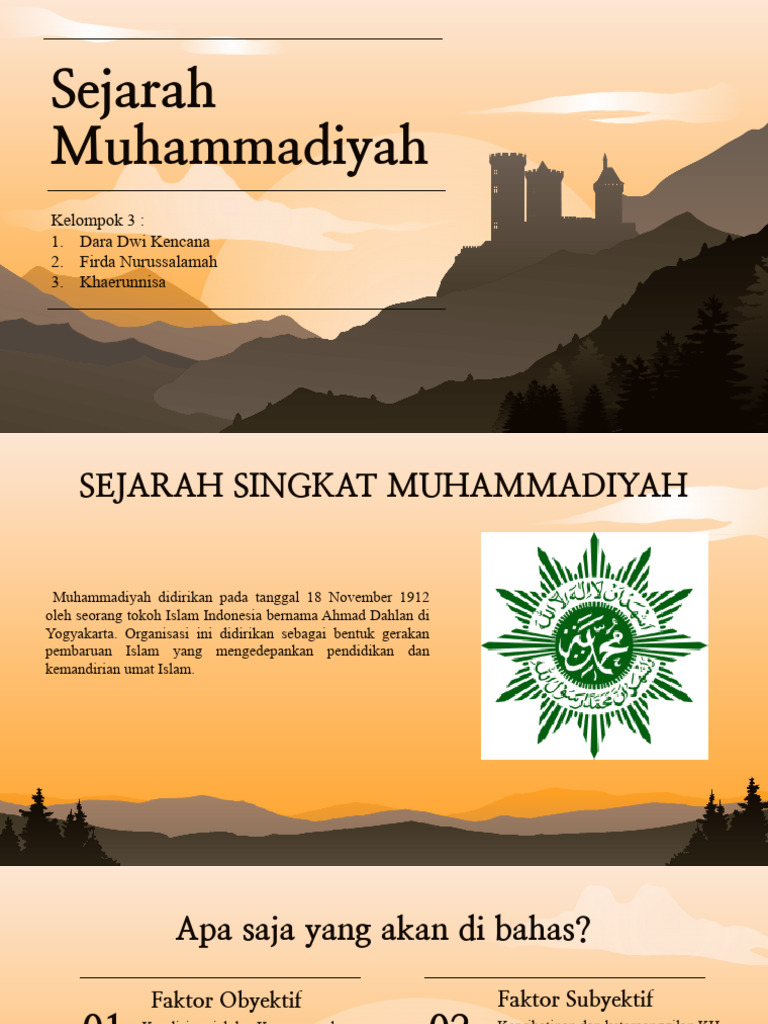 Sejarah Muhammadiyah dan KH. Dahlan | PDF