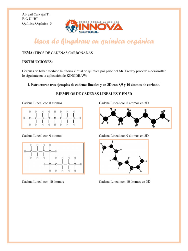 Tipos de Cadenas Carbonadas Subir | PDF Tipos de Cadenas Carbonadas Subir | PDF
