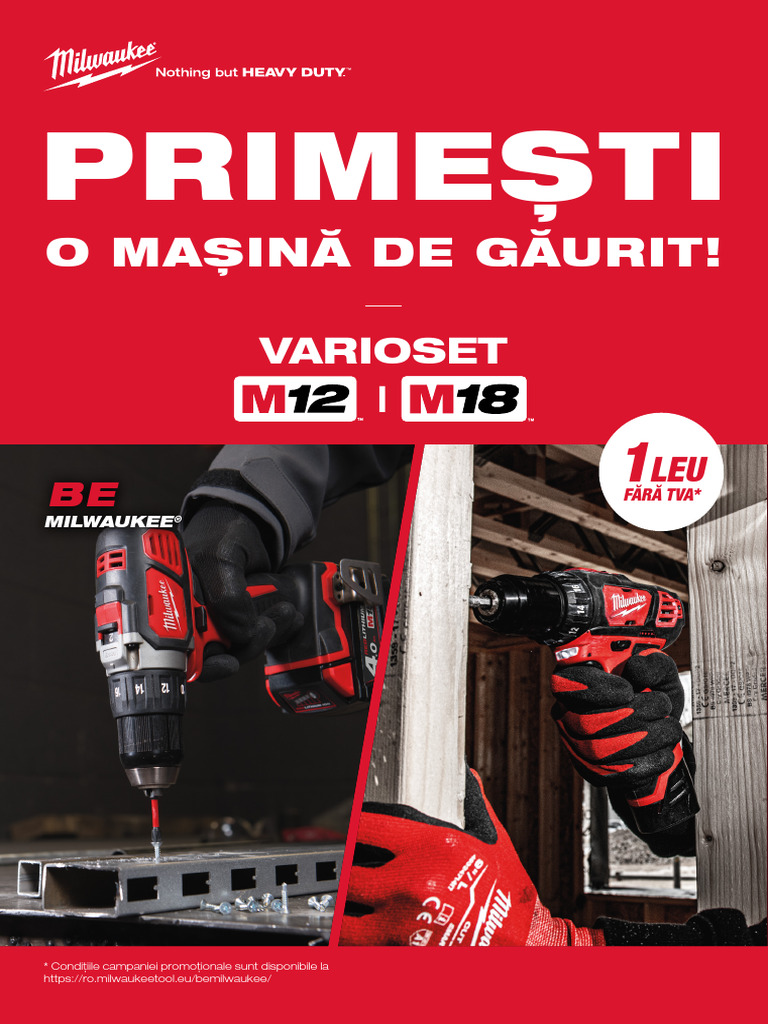 Milwaukee HDN Booster h2 2023 PL Varioset Ro Web | PDF